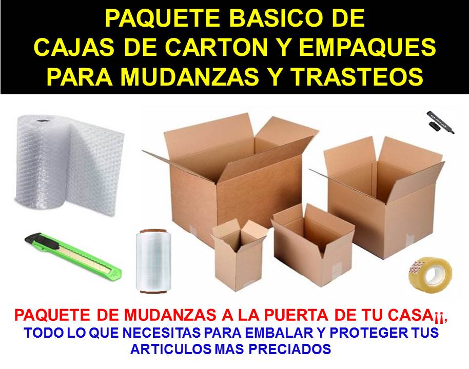 cajas de carton basico para mudanzas (1) | ECORECICLAJE - GABYVENTAS