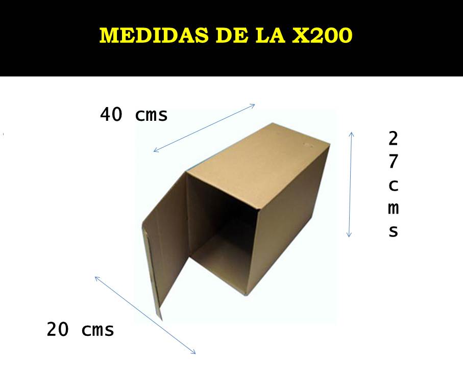 CAJA X200 SENCILLA | ECORECICLAJE - GABYVENTAS