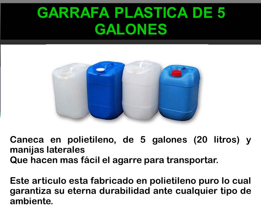 Caneca de 5 galones › ECORECICLAJE - GABYVENTAS