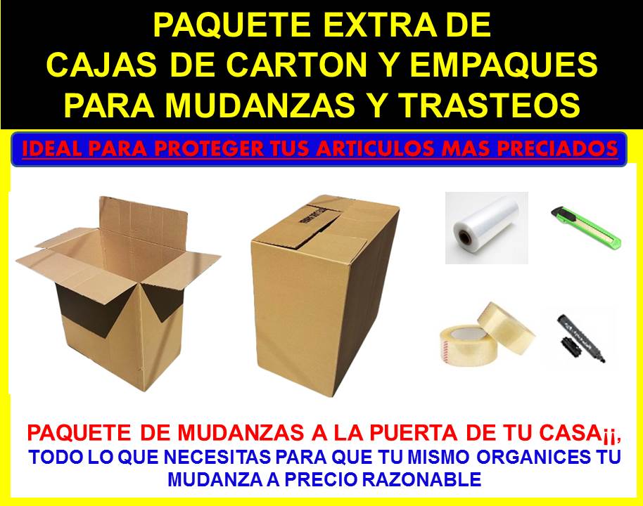 cajas de carton mudanzas (1) | ECORECICLAJE - GABYVENTAS