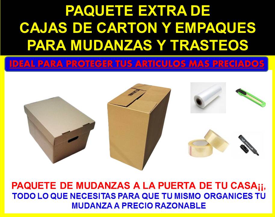 cajas de carton extra mudanzas (1) | ECORECICLAJE - GABYVENTAS