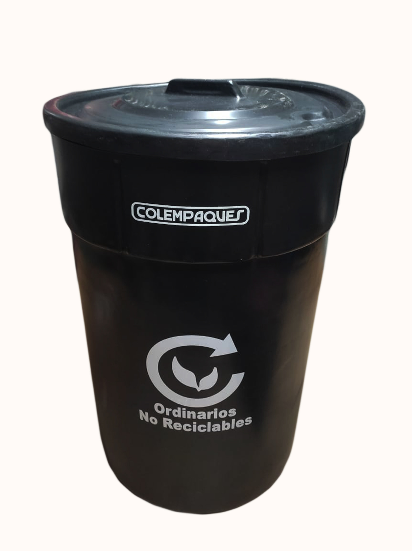 Caneca plástica de 208 litros con tapa plana plástico resistente ...